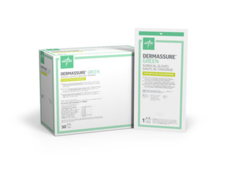 DermAssure Green Surgical Gloves - 200/CS – The Medical Supply Guy